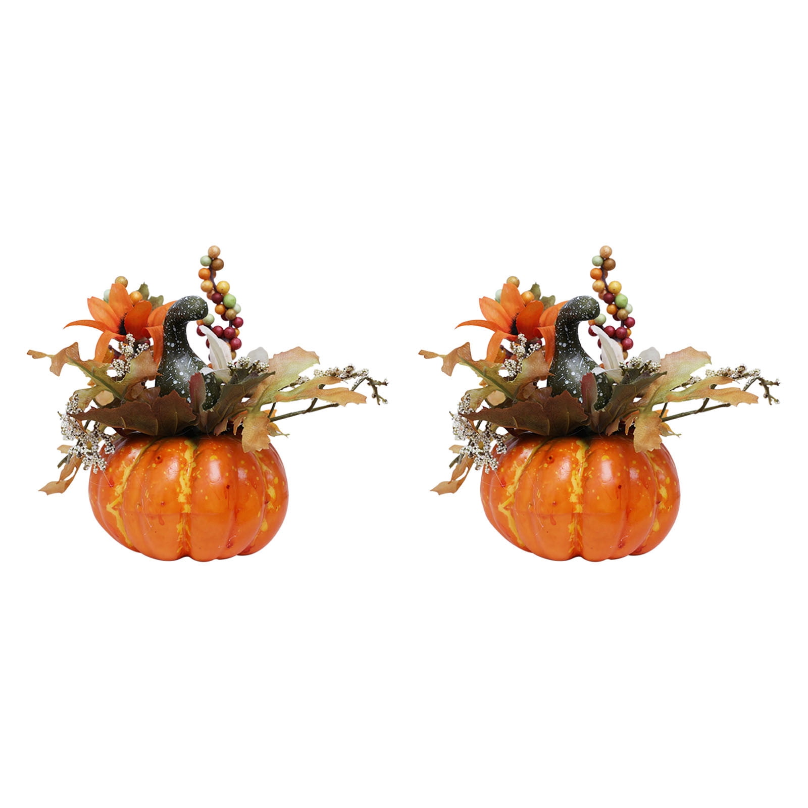 CxhicLuv Halloween Foam Pumpkin Tabletop Decoration, Realistic Pumpkin ...