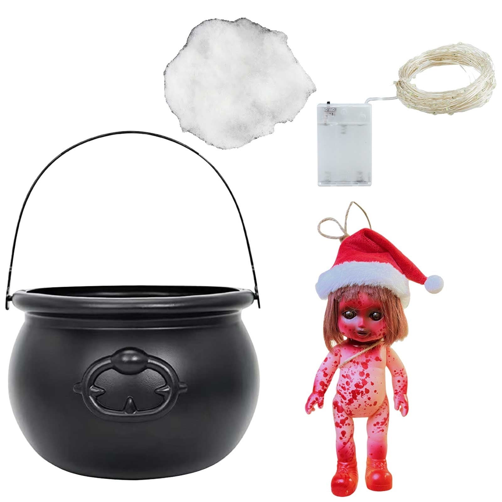 CxhicLuv Halloween Horror Doll Jars, Terrifying Doll in a Jar Prop for ...