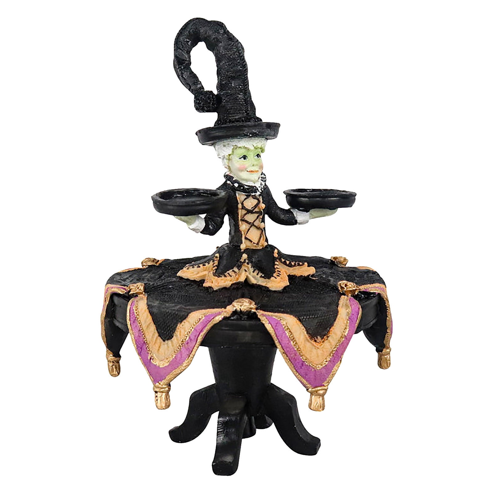 CxhicLuv Halloween Pumpkin Ornaments Witch Stand Display, LED ...