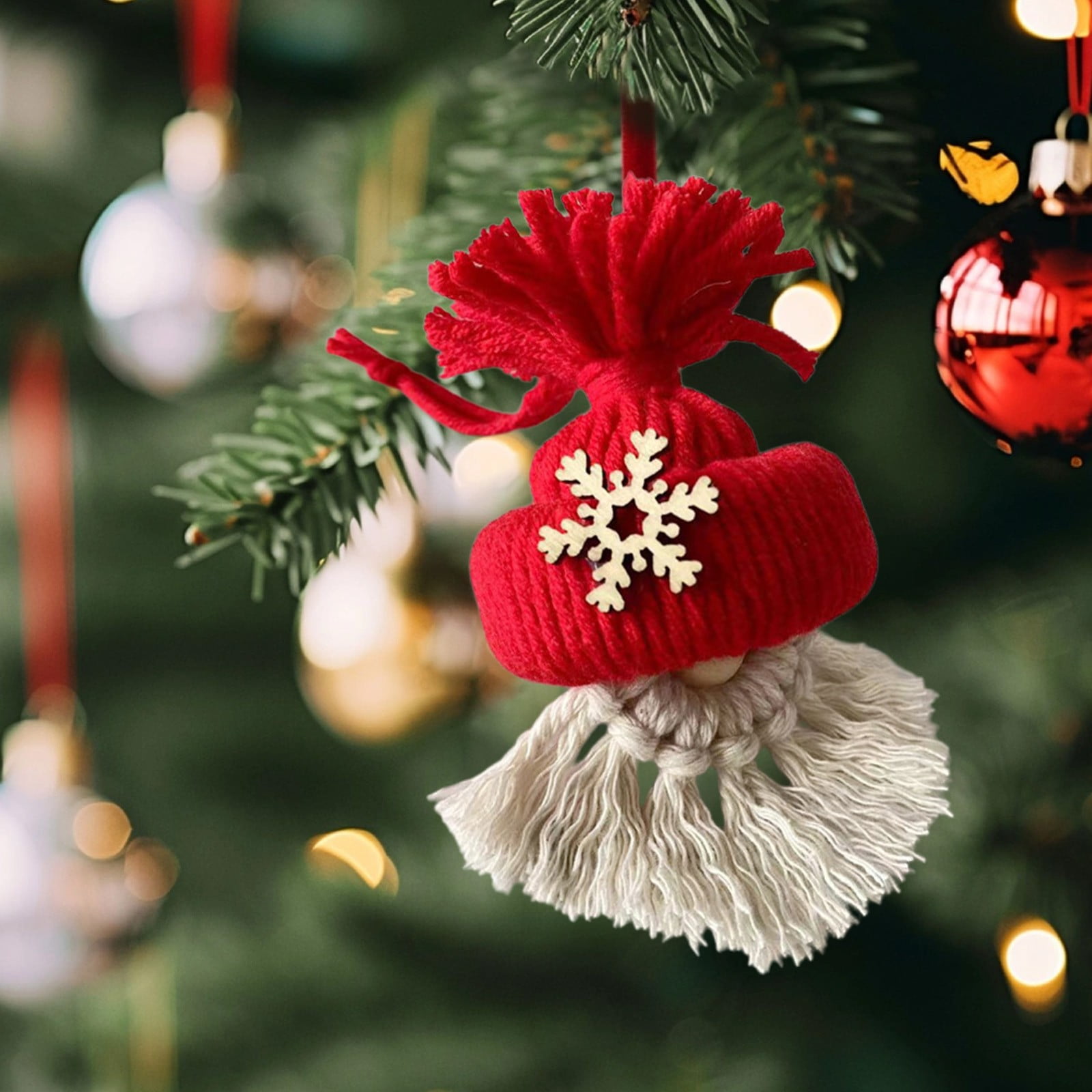 CxhicLuv Handmade Christmas Hat, Mini Santa Hat for Tree Decorations ...