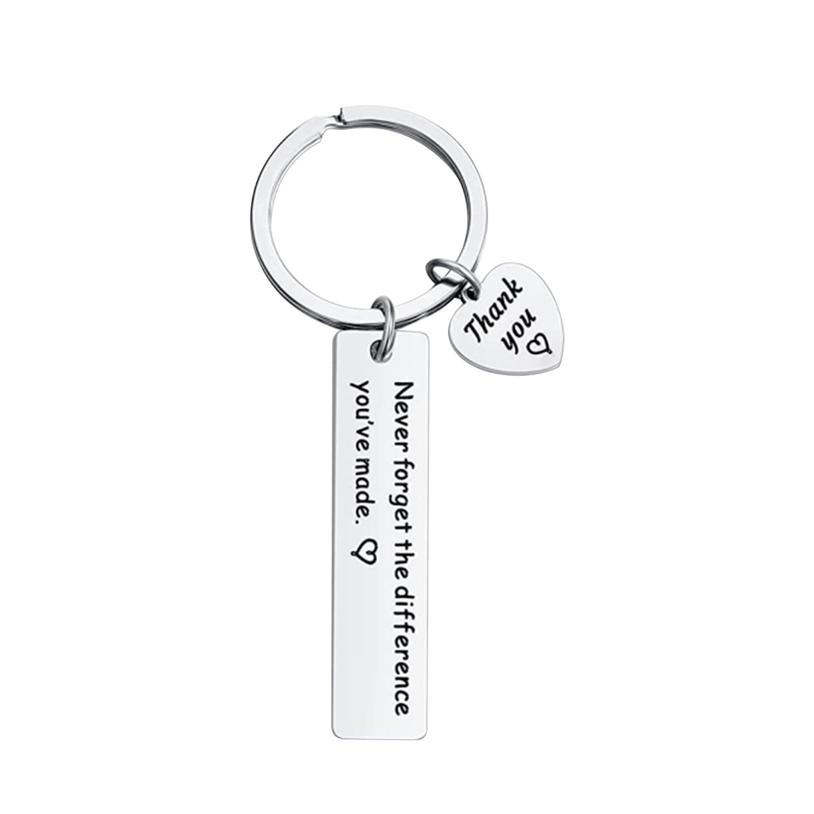 CxhicLuv Inspirational Stainless Steel Keychain, Features Encouraging ...