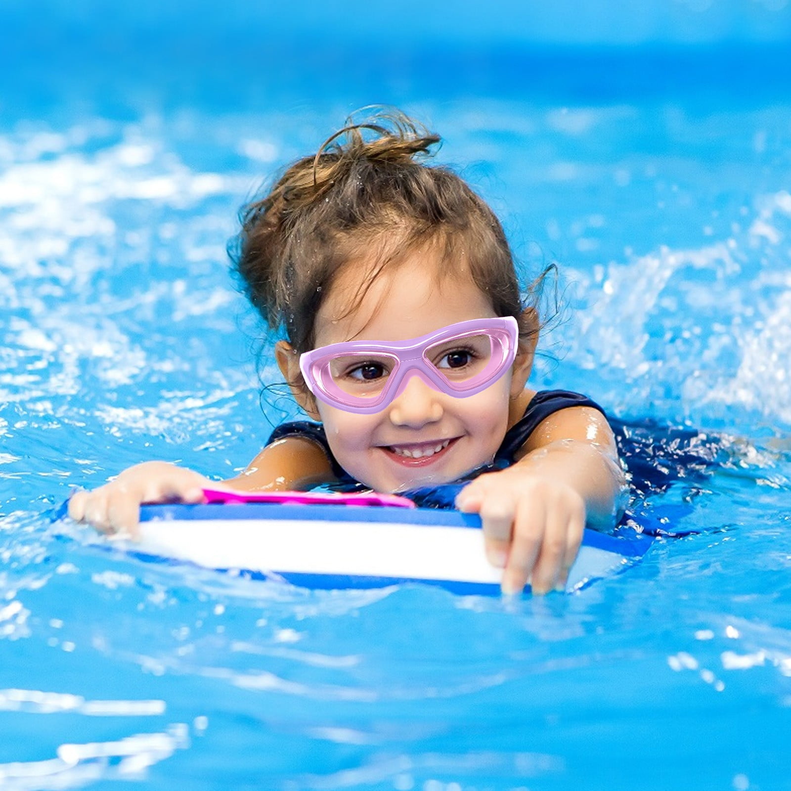 CxhicLuv Kids' Swim Goggles, 7.3×5×5 Inch, Anti-Fog, Waterproof, UV ...