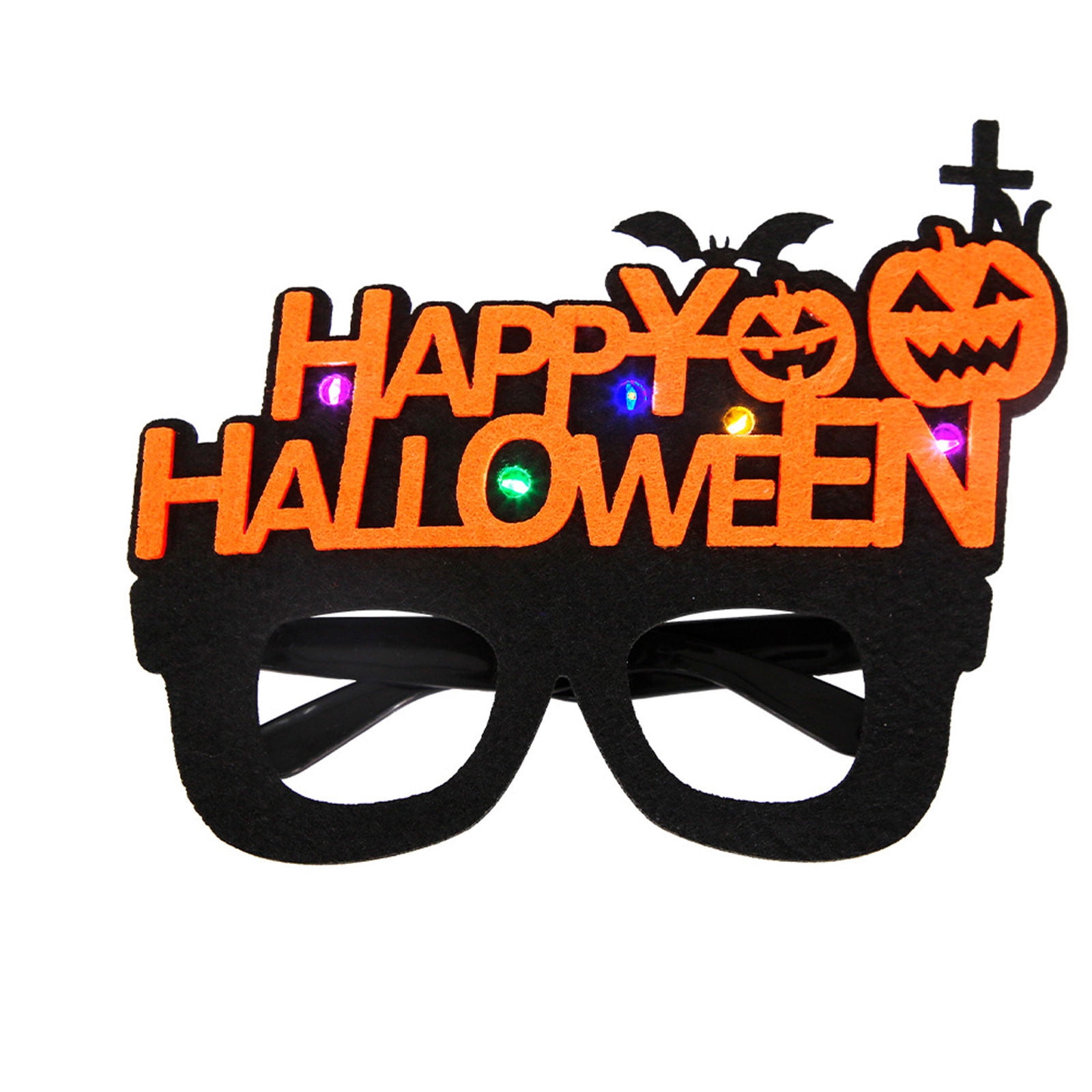 CxhicLuv LED Halloween Glasses, Purple Accent Cosplay Frames, Great for ...