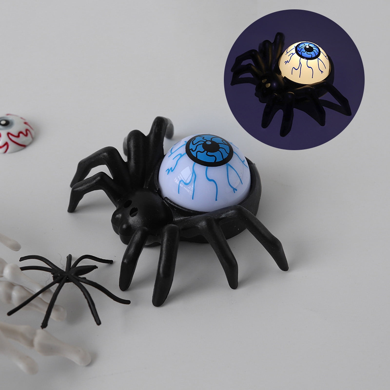 CxhicLuv LED Spider Eye Lamp, Halloween Decor Prop, Great for Tables ...
