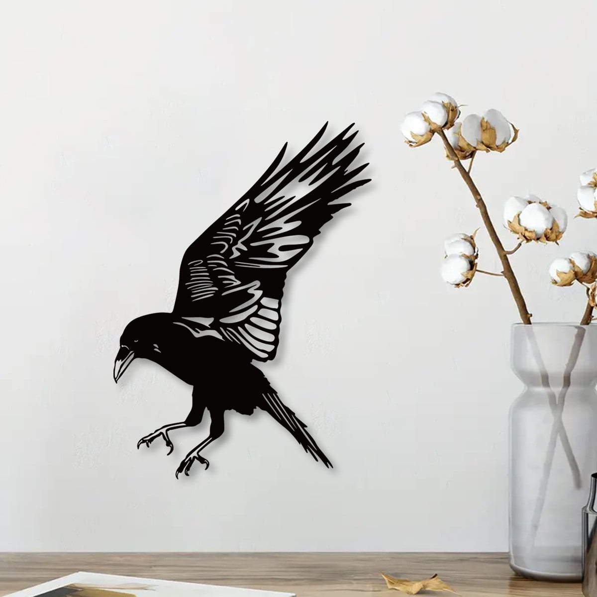 CxhicLuv Metal Crow Predation Decor, Iron Craft, Outdoor Corridors ...