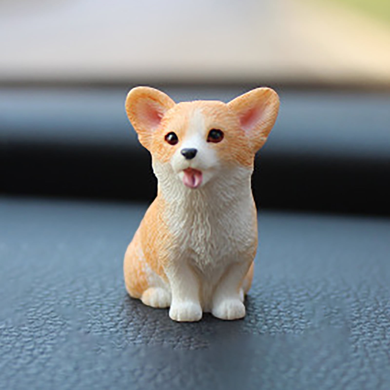 CxhicLuv Mini Corgi Cute Resin Car Decoration, Christmas Gifts for Dog ...