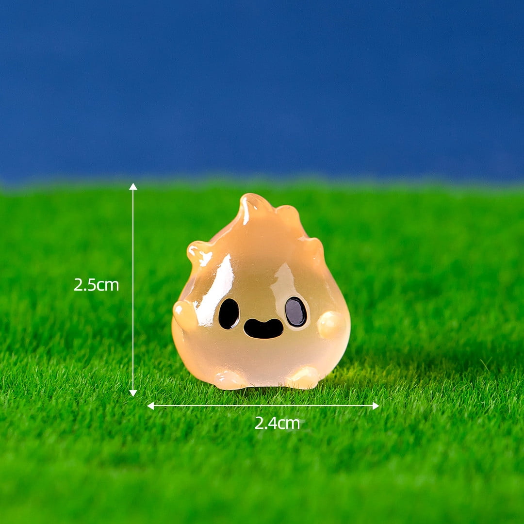 CxhicLuv Miniature Glowing Halloween Trinkets, Cute Resin Ghost Devil ...