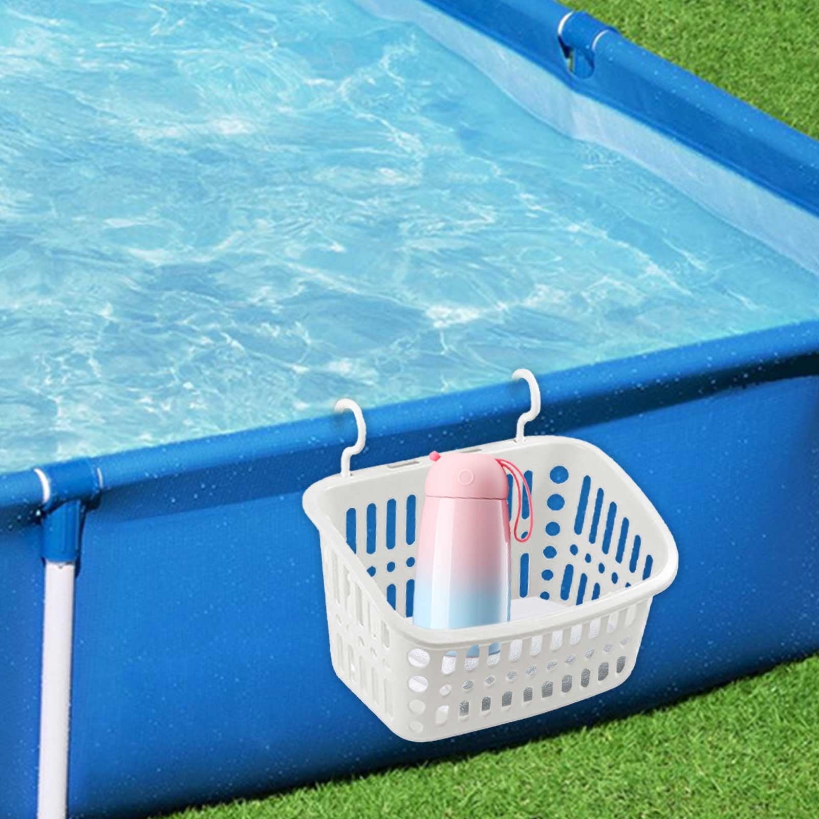 CxhicLuv Pool Side Storage Basket, 8.9×7.1 Inch, Hollow, Sturdy, Easy ...