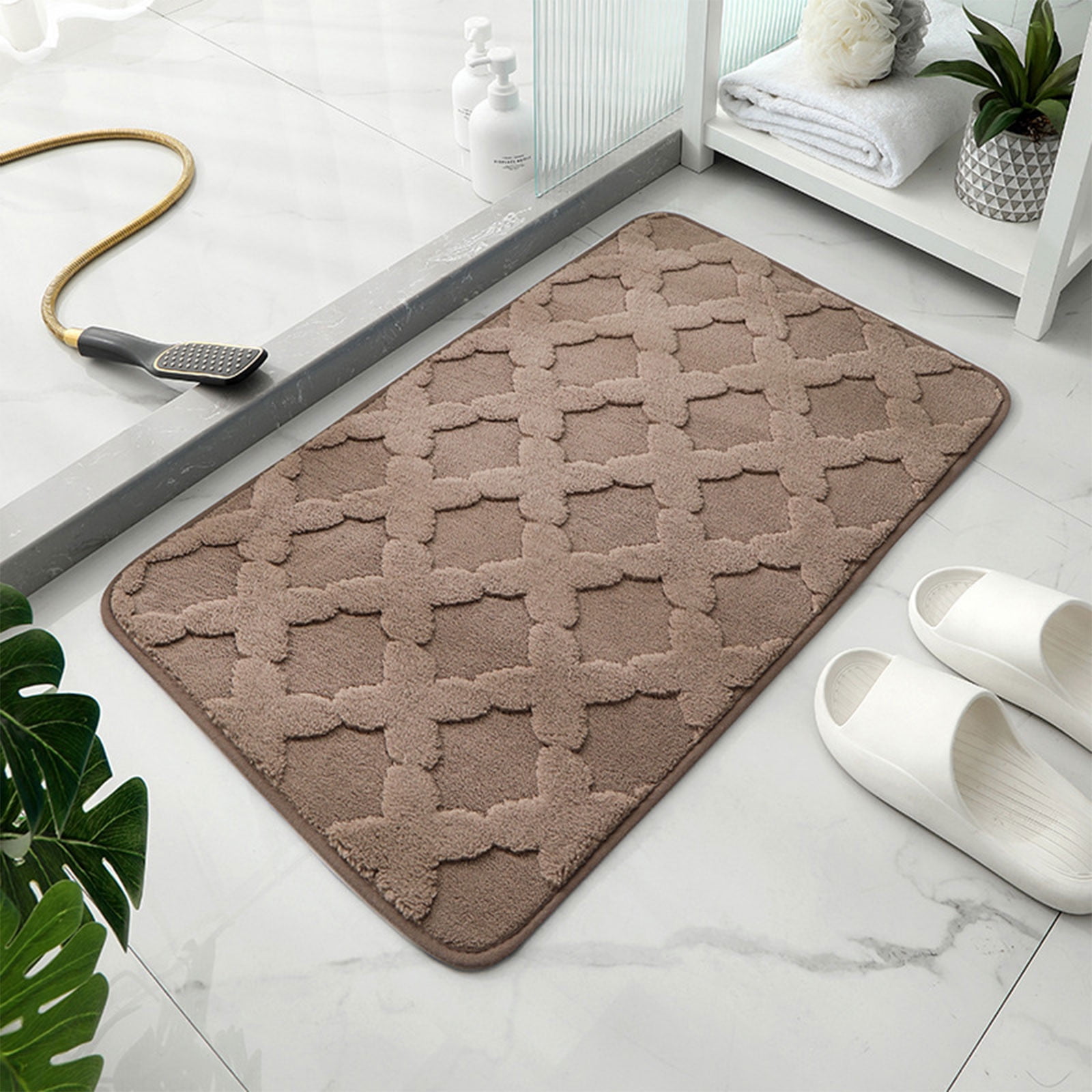 CxhicLuv Premium Thickened Absorbent Bathroom Floor Mat, Non-Slip Water ...