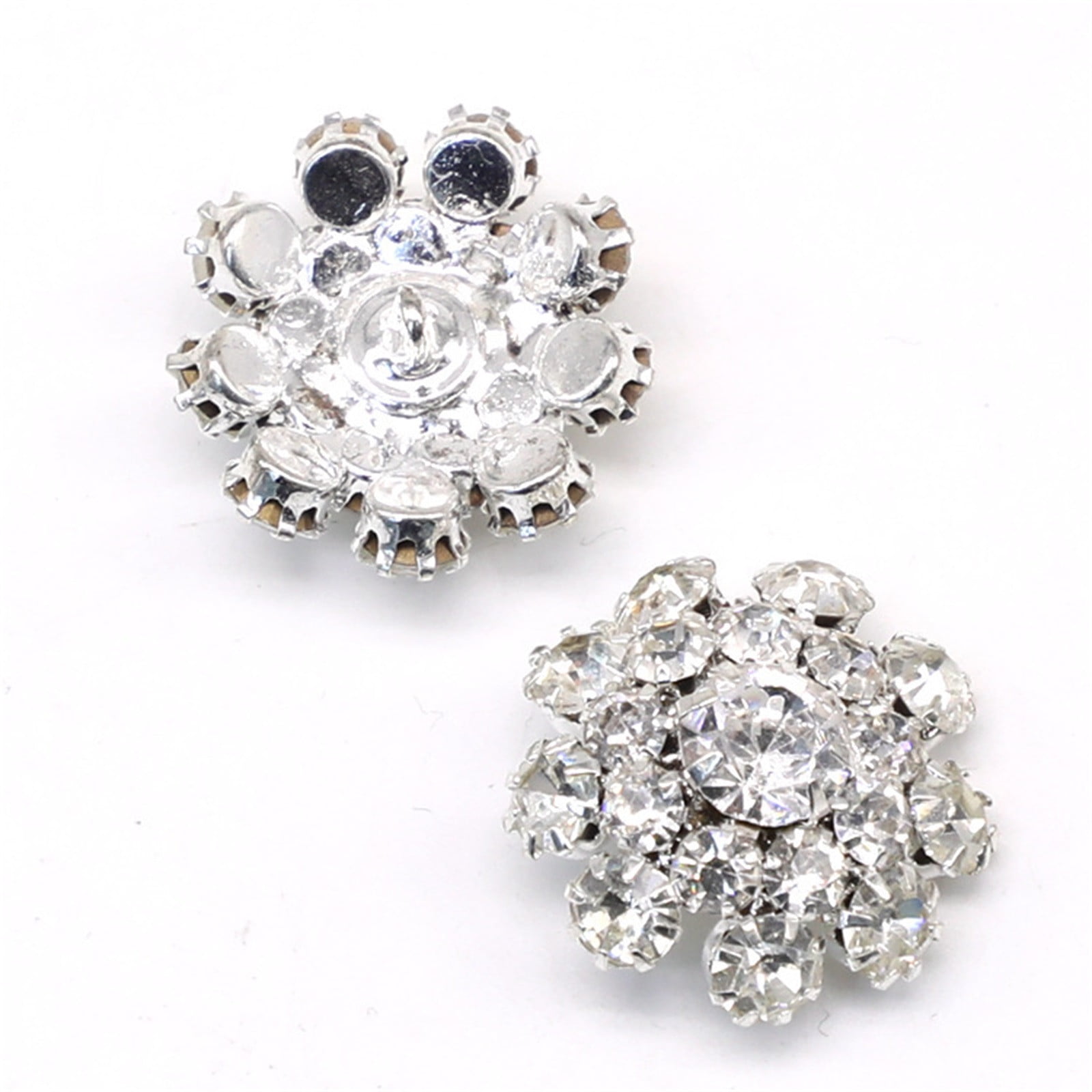 CxhicLuv Rhinestone Button Covers, Detachable Crystal Clips, Pliers ...