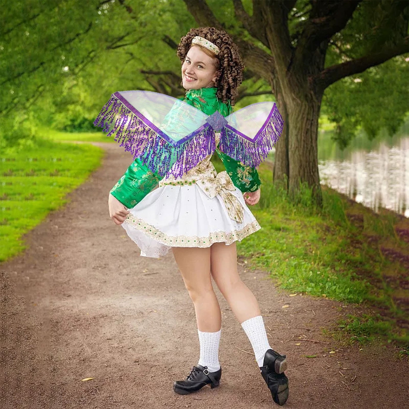 CxhicLuv Saint Patrick's Dress Up, Sequin Masquerade Prop, Ideal for ...