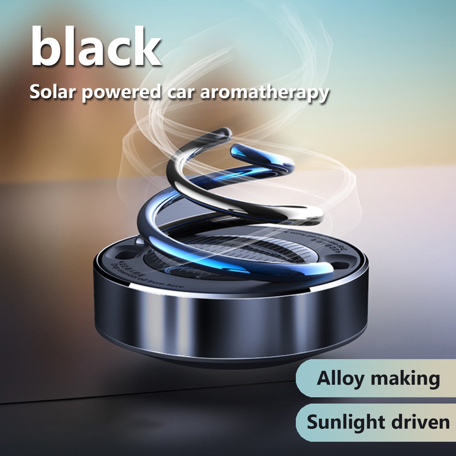 CxhicLuv Solar Car Aromatherapy, Rotating Auto Perfume Eco-Friendly ...