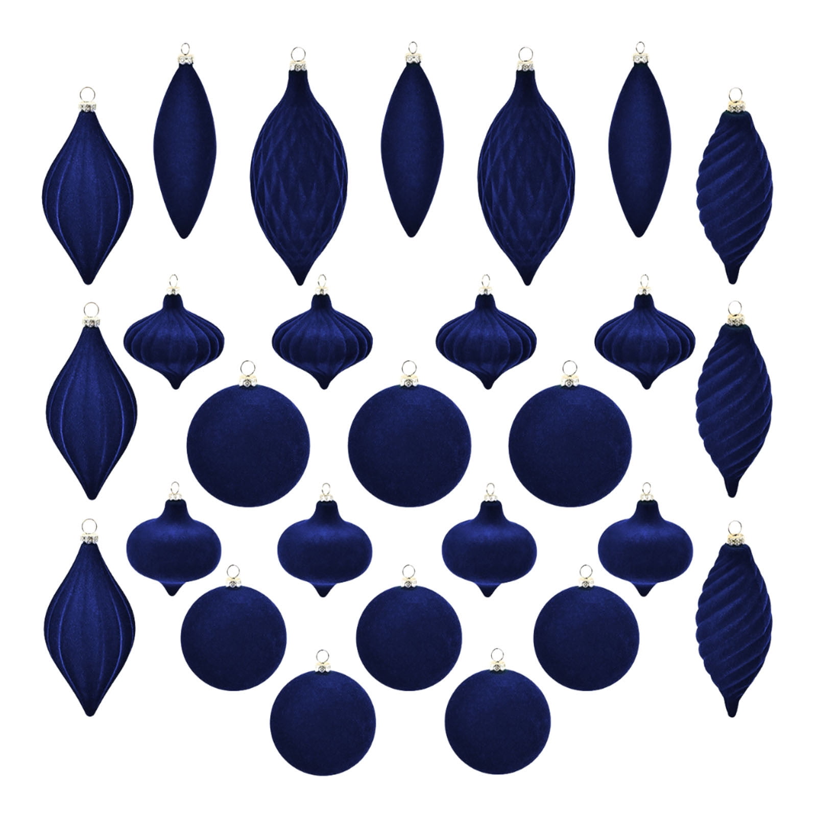 CxhicLuv Unusual Velvet Christmas Balls, Colorful Painted Christmas ...