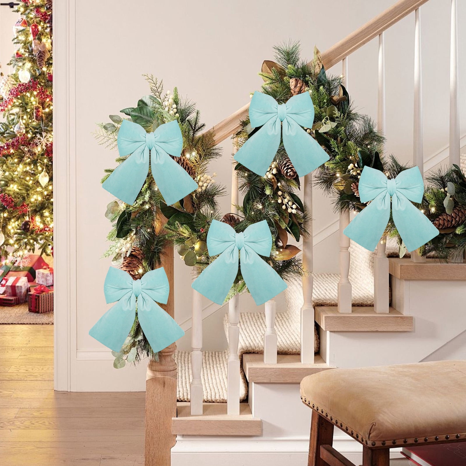 CxhicLuv Velvet Christmas Bows for Tree, Gift Wrapping & Holiday Décor ...