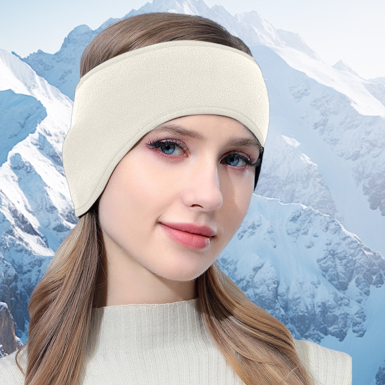 CxhicLuv Winter Ear Muffs Headband, Polyester-Spandex, Non-Slip ...