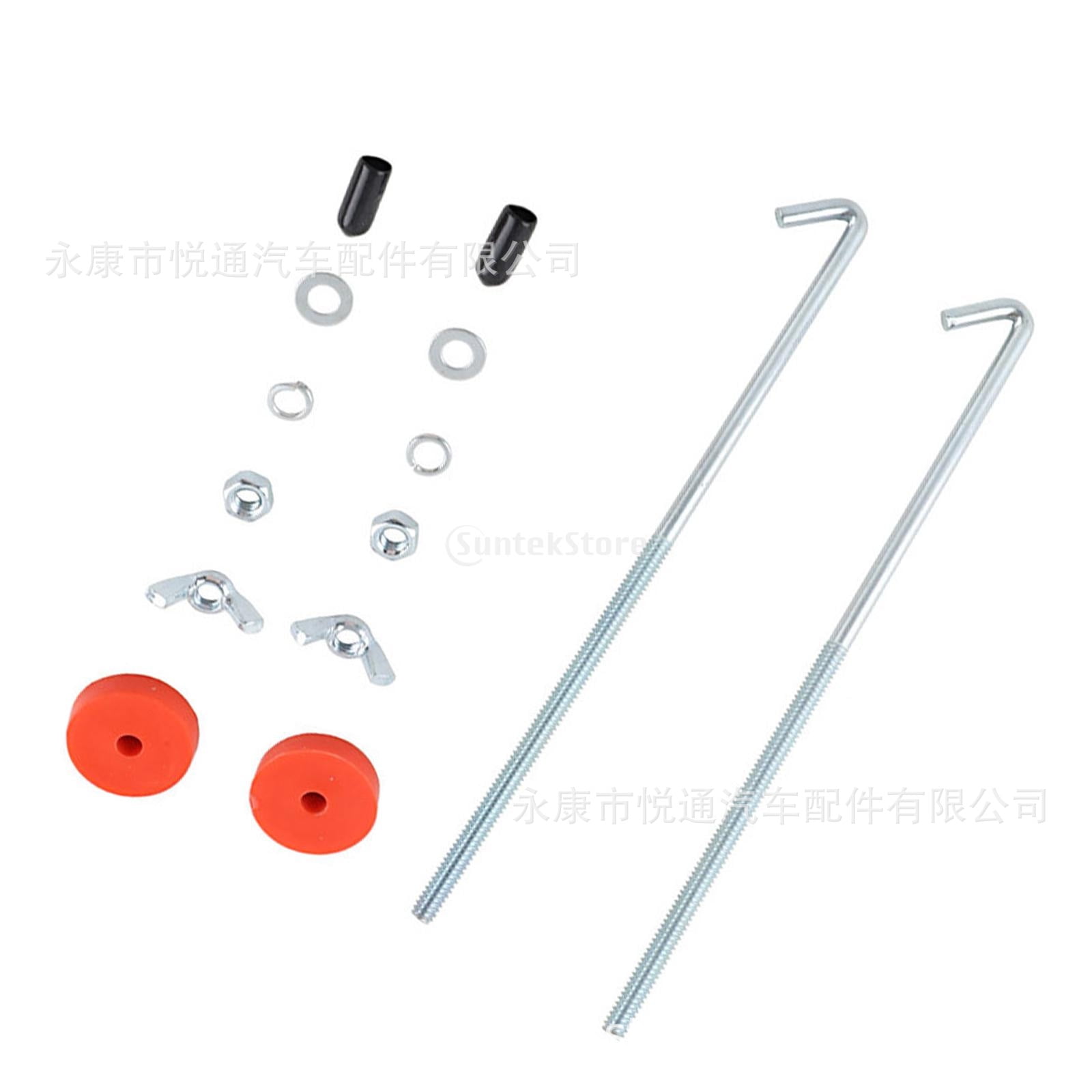 Cxhuanao 2 Pcs Battery Hold down Strap Stainless Steel Fastening Kit ...