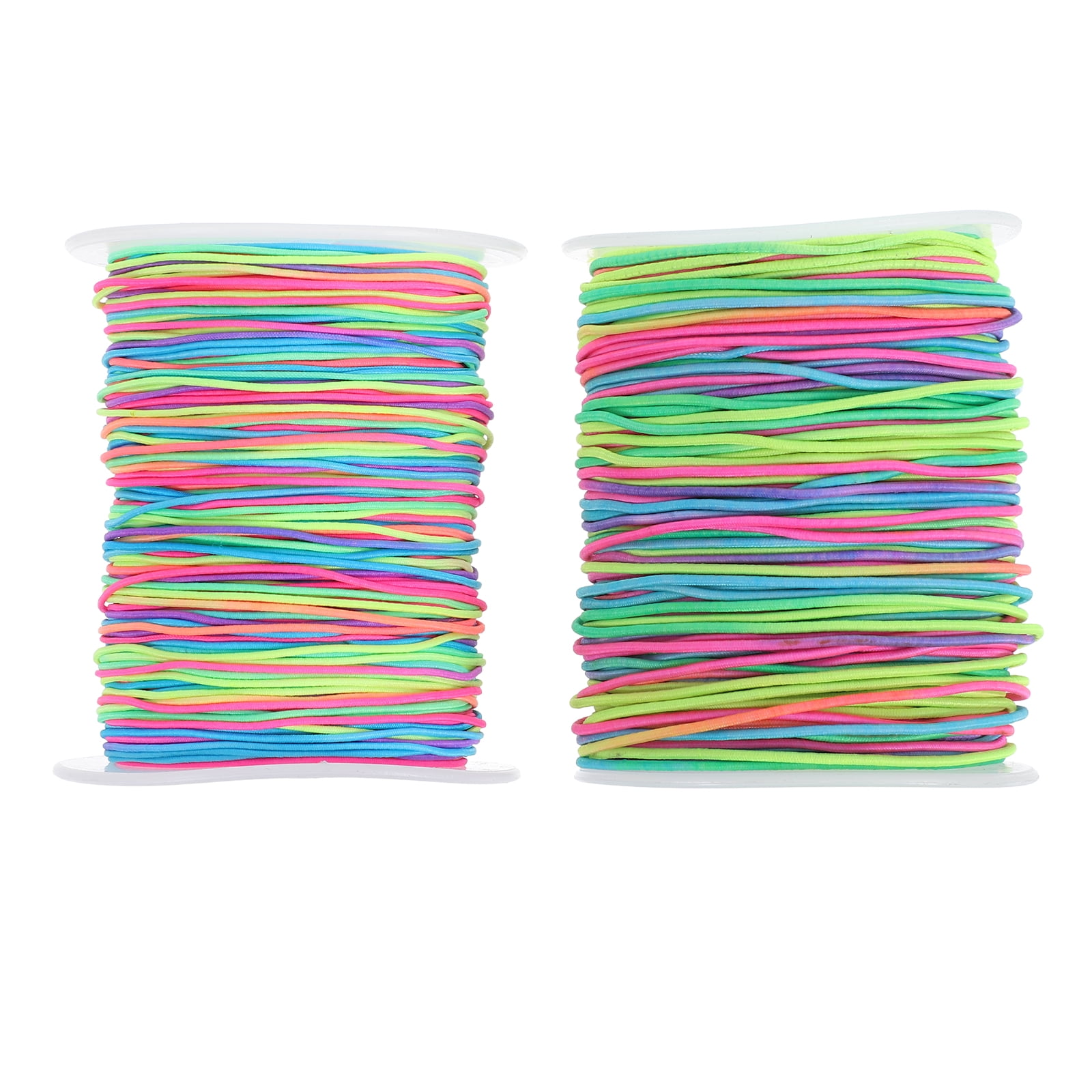 Cxhuanao 2 Rolls Colorful Elastic Rope 10000.00X0.10X0.10CM - Walmart.com