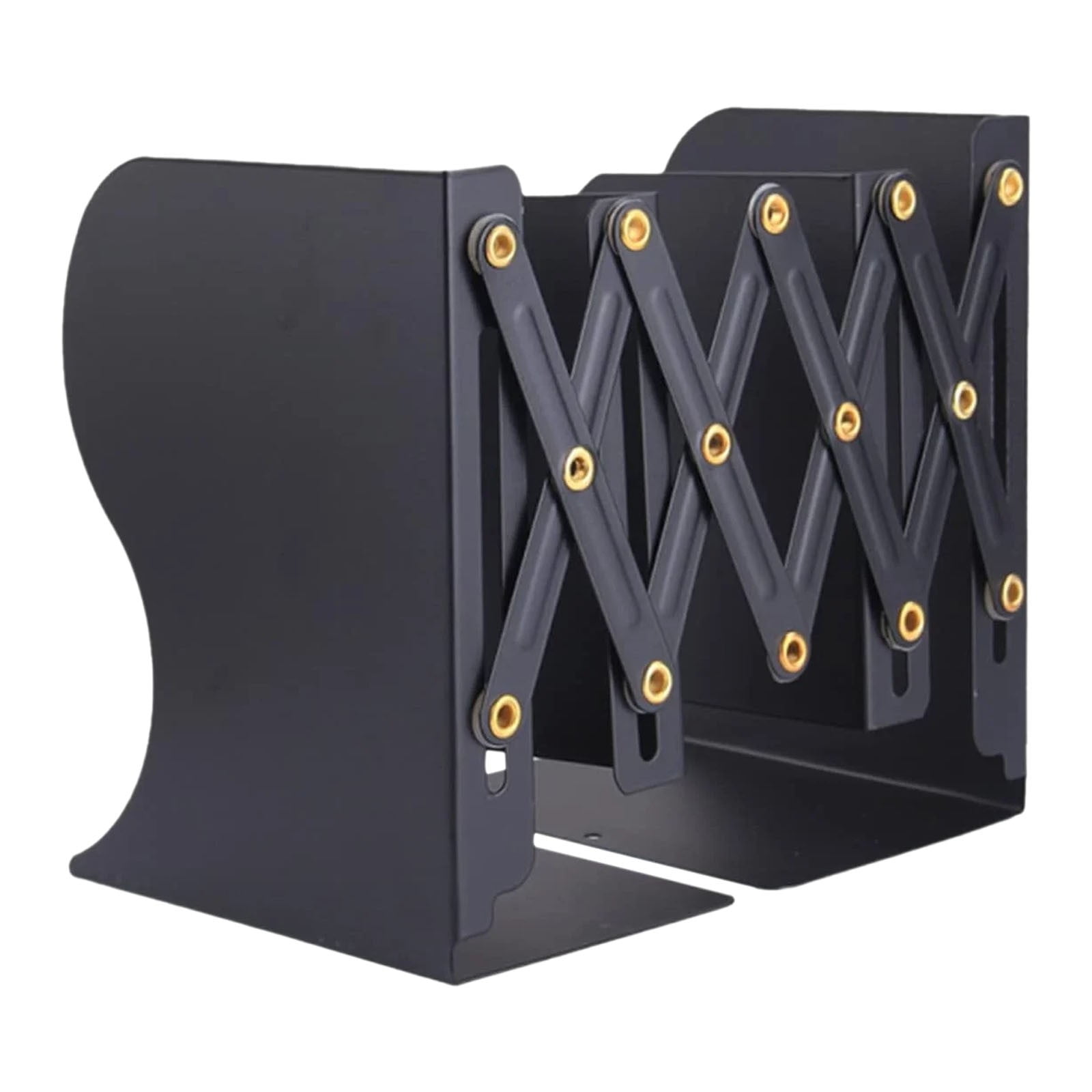 Cxui Bookends Decorative, Heavy-Duty Expandable Metal Bookends with ...