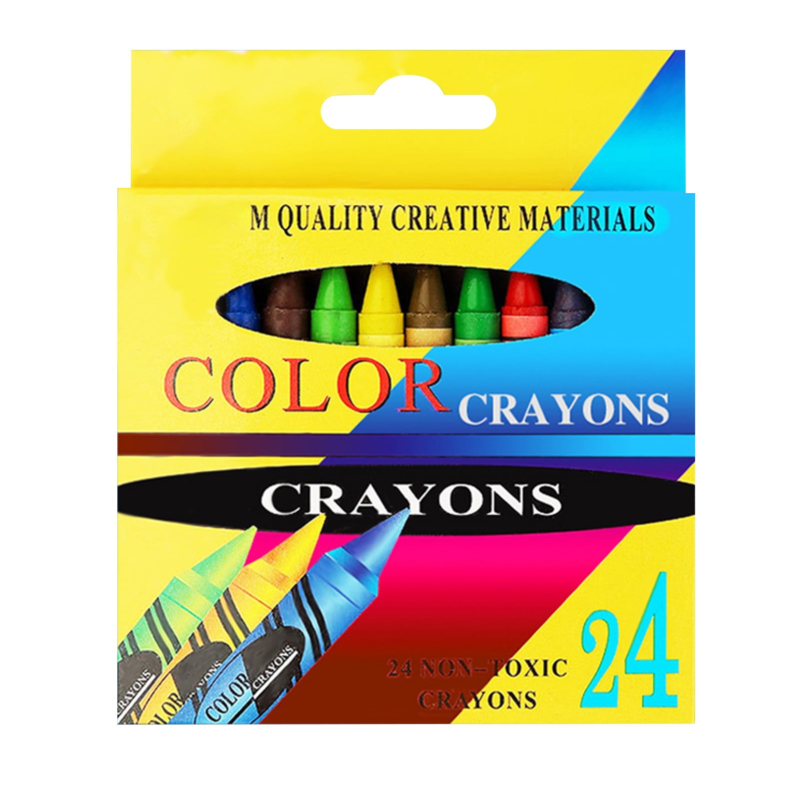 Cxui Crayons Bulk, Non-Toxic Drawing Crayon Set (6/8/12/24 Colors) for ...