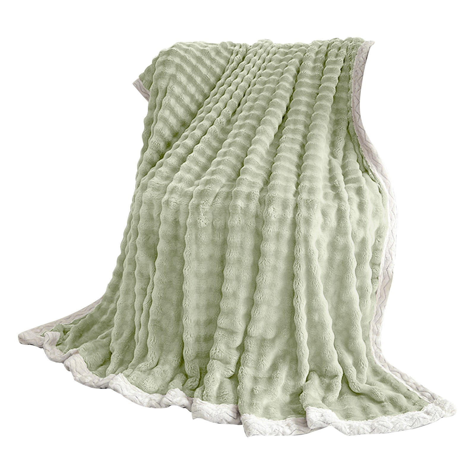 Cxui Fleece Throw Blanket, Soft Bubble Fleece Sofa Blanket for Winter ...