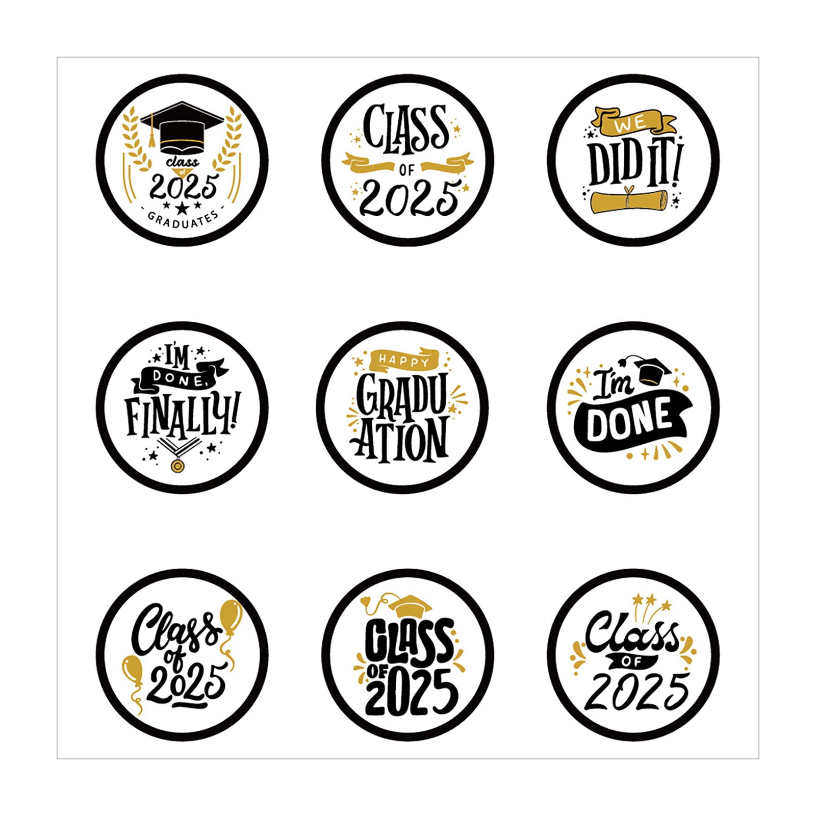 Cxui Sticker Decorations, Graduation Celebration Sticker Set ...