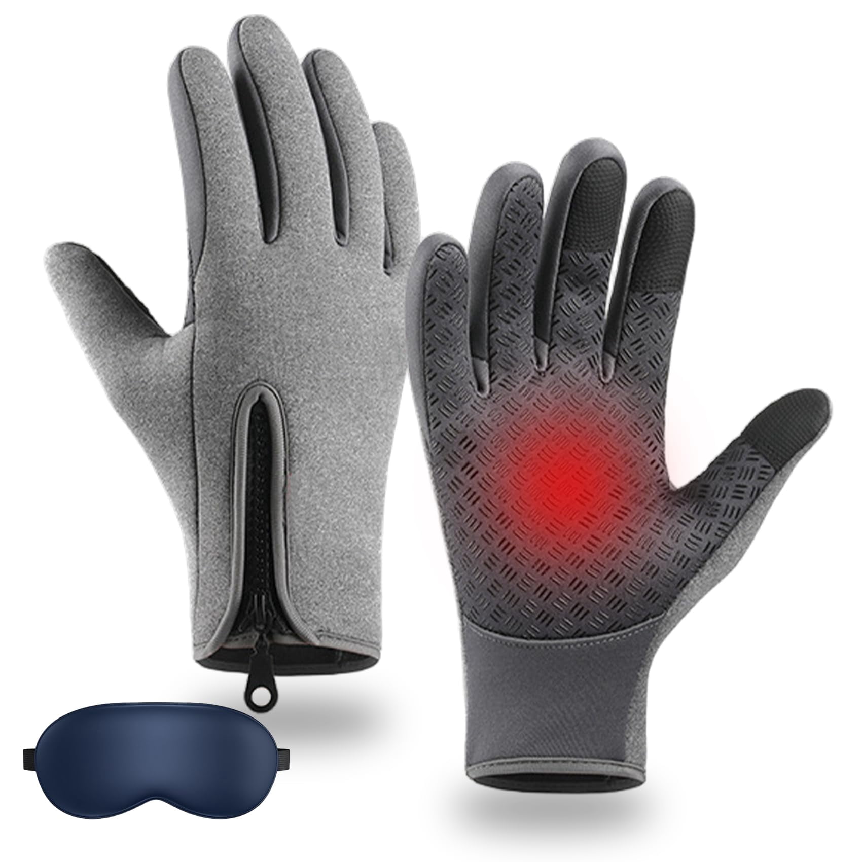 Cxyrna Waterproof & Windproof Thermal Non-Slip Gloves, Ultimate Water ...