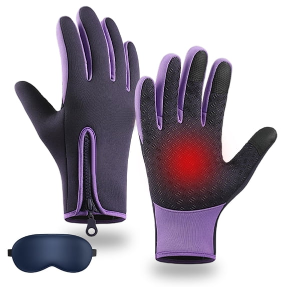 Cxyrna Waterproof & Windproof Thermal Non-Slip Gloves, Ultimate Water ...