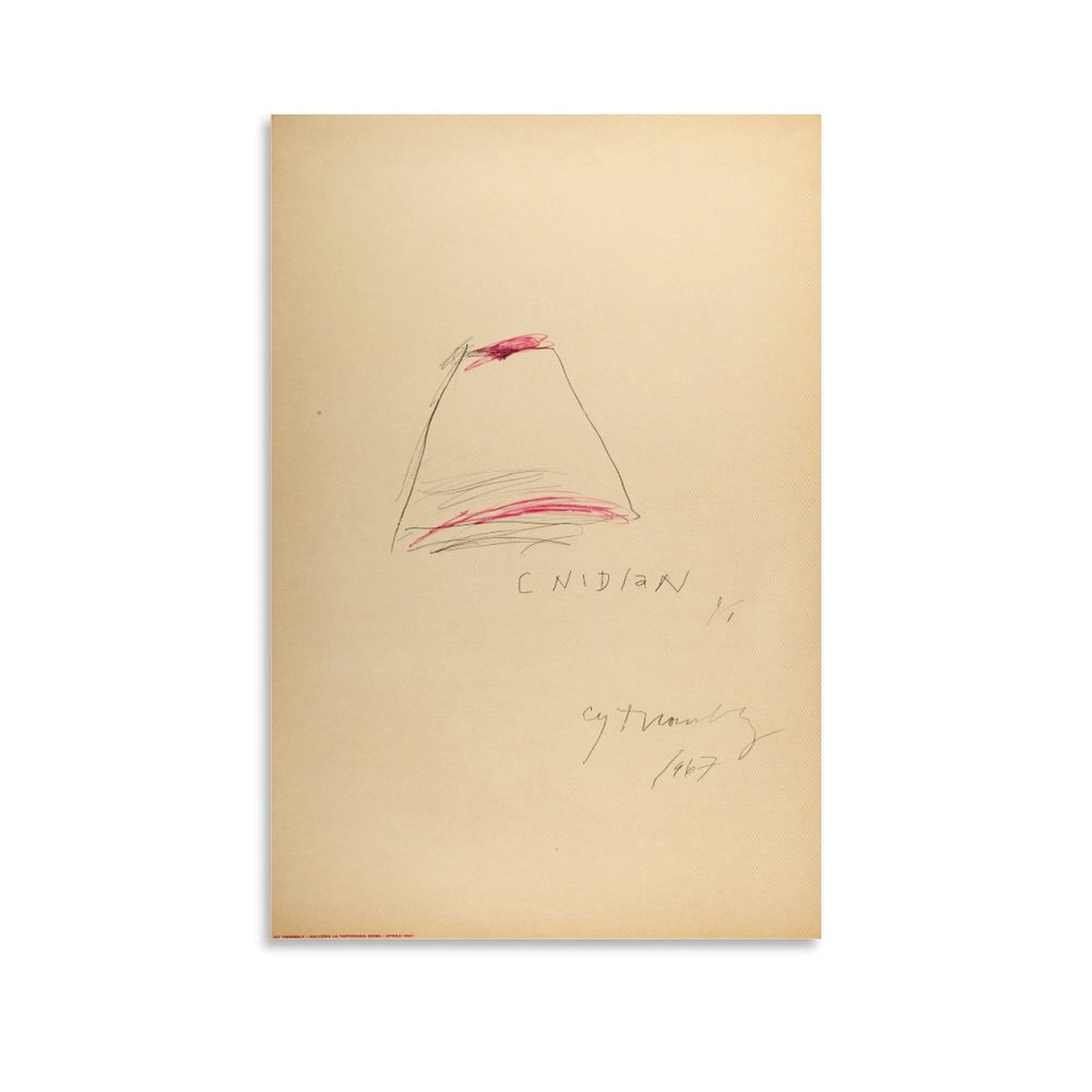 Cy Twombly Cnidian Printing Famous Paintings Office Home Wall Art ...