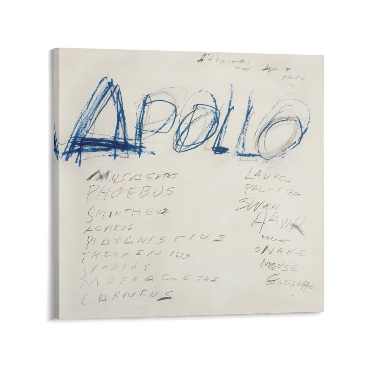 Cy Twombly Print Wall Art《Apollo》Paintings Poster Canvas Poster Wall ...