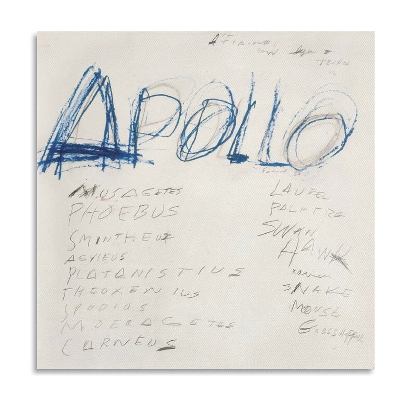 Cy Twombly Print Wall Art《Apollo》Paintings Poster Wall Art Picture ...