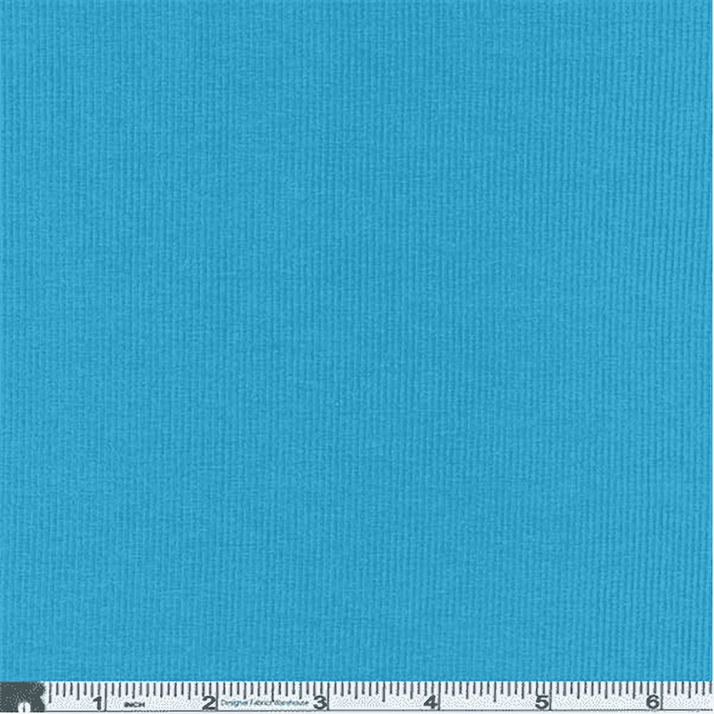 Cyan Blue Stretch Ribbed Knit Cotton, Fabric Sold By the Yard - Walmart.com