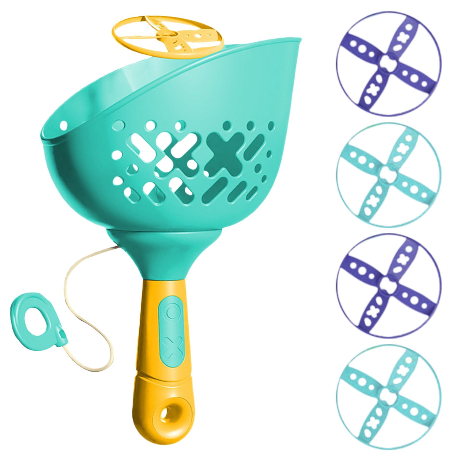 Cyan Children'S Hand-Held Catching and Throwing Flying Saucer Outdoor ...