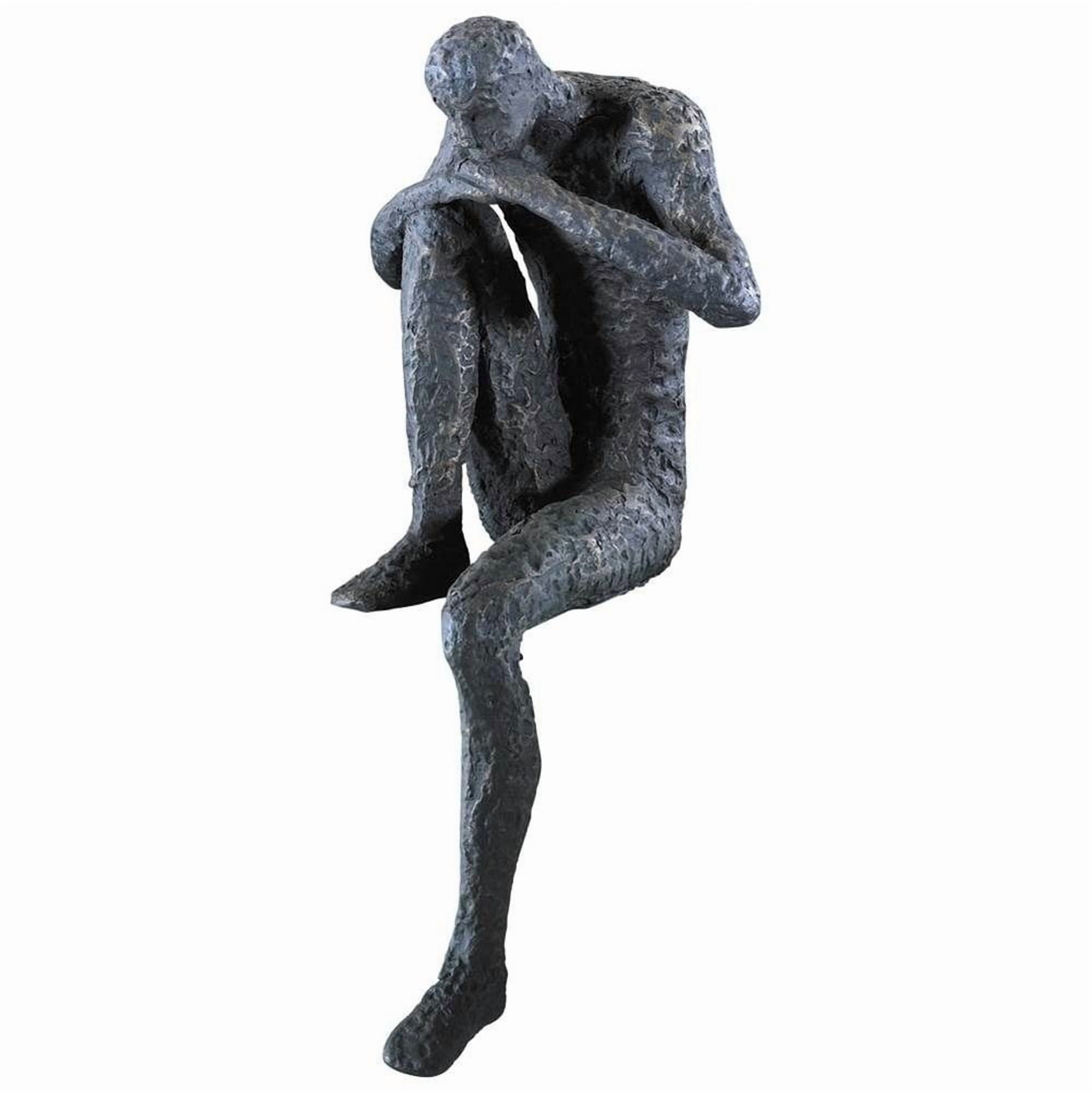 1903-Cyan lighting-Thinking Man - Shelf Decor-9 Inches Tall and 4 ...