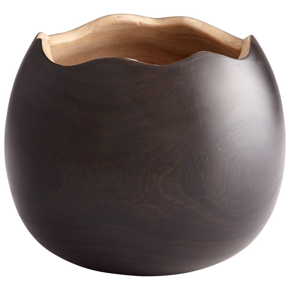 Cyan lighting - Large Bol Noir Vase - 7.75 Inches Wide by 6.75 Inches ...