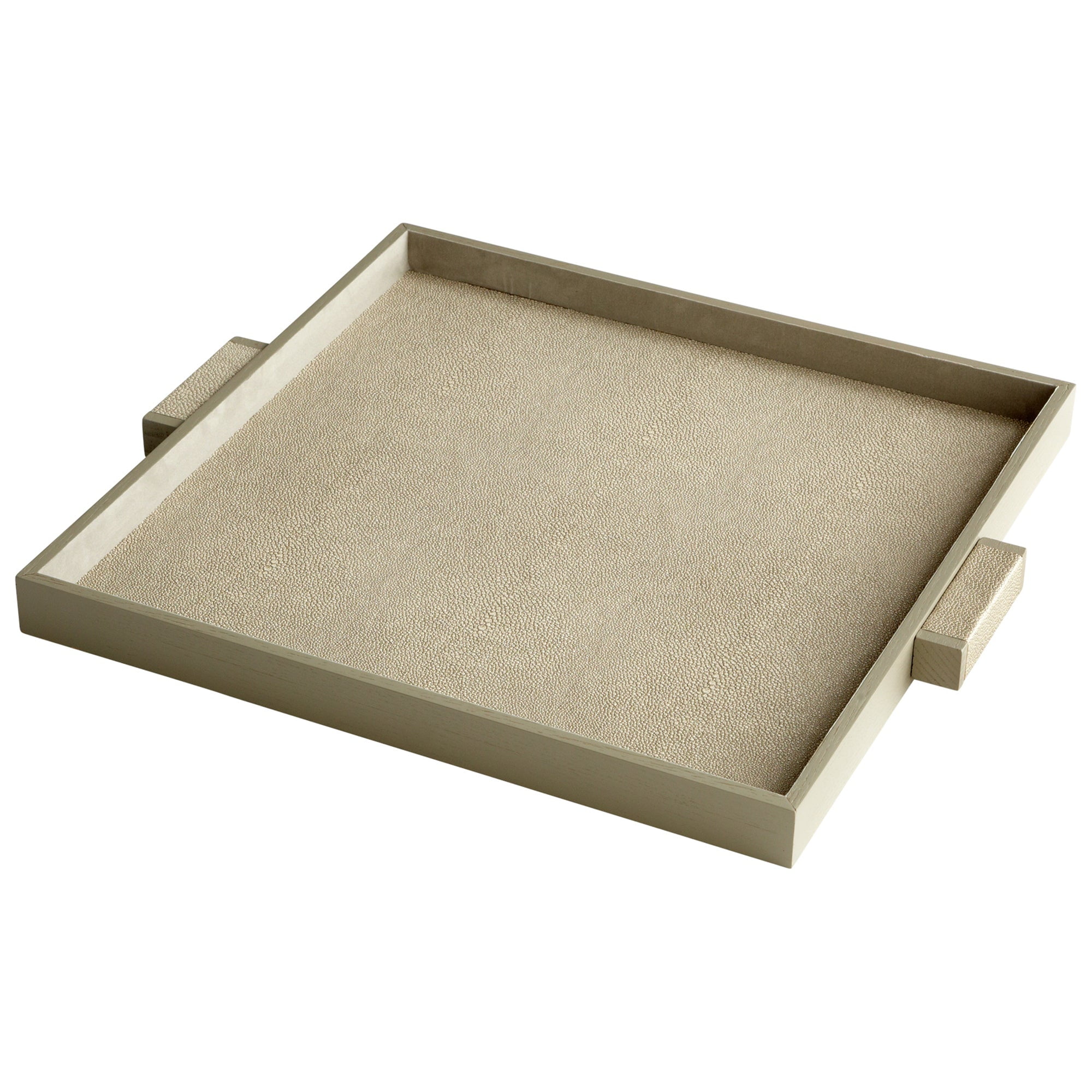 Cyan Design Large Brooklyn Tray Brooklyn 22.25" Wide Leather And Wood ...