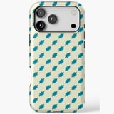 Cyan Geometric Shape Patterns Modern Abstract Line Phone Case 17 16 15 ...