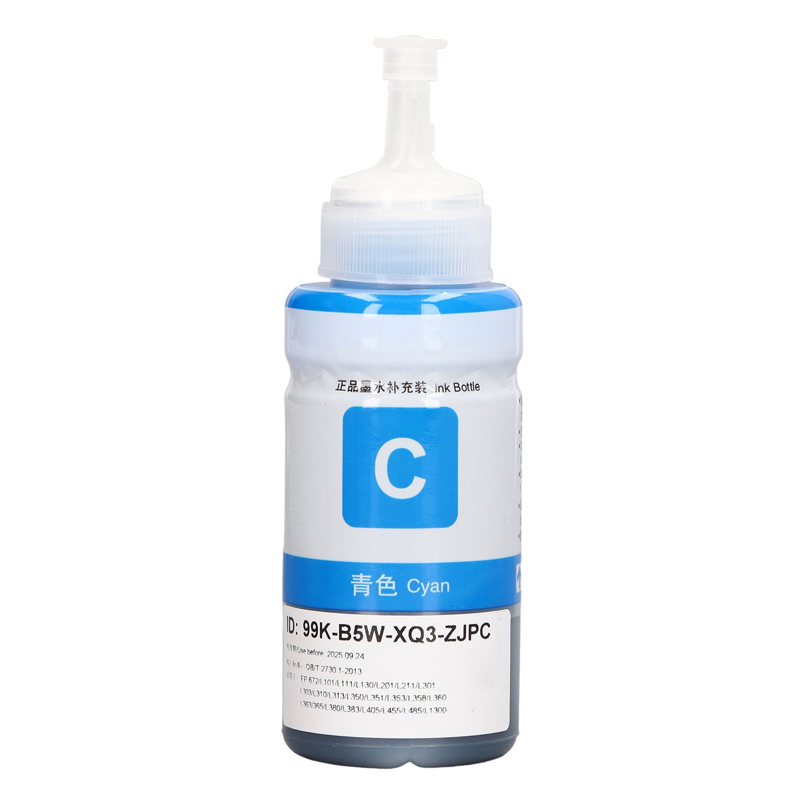 Cyan Ink Bottle Refill Replacement for 672, L360, L380, L351, L1300 ...