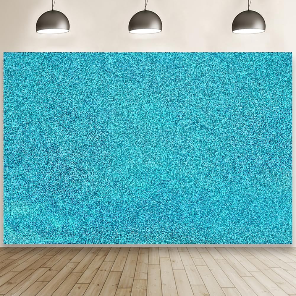 Cyan Iridescent Background Fabric 39.4x59 inch Shattered Glass Hologram ...
