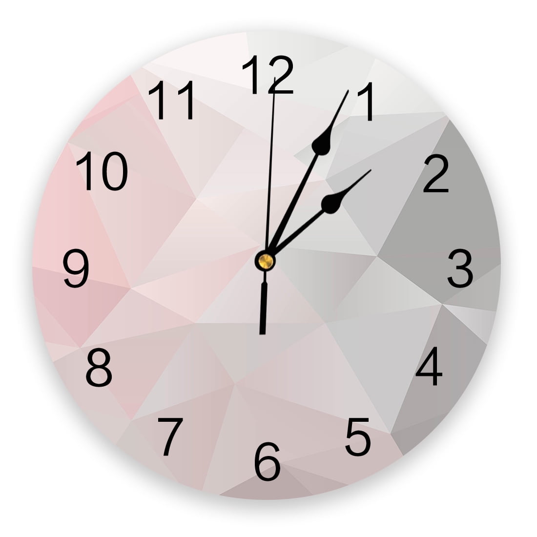 Cyan Turquoise Gradient 3D Wall Clock Modern Design Living Room ration ...