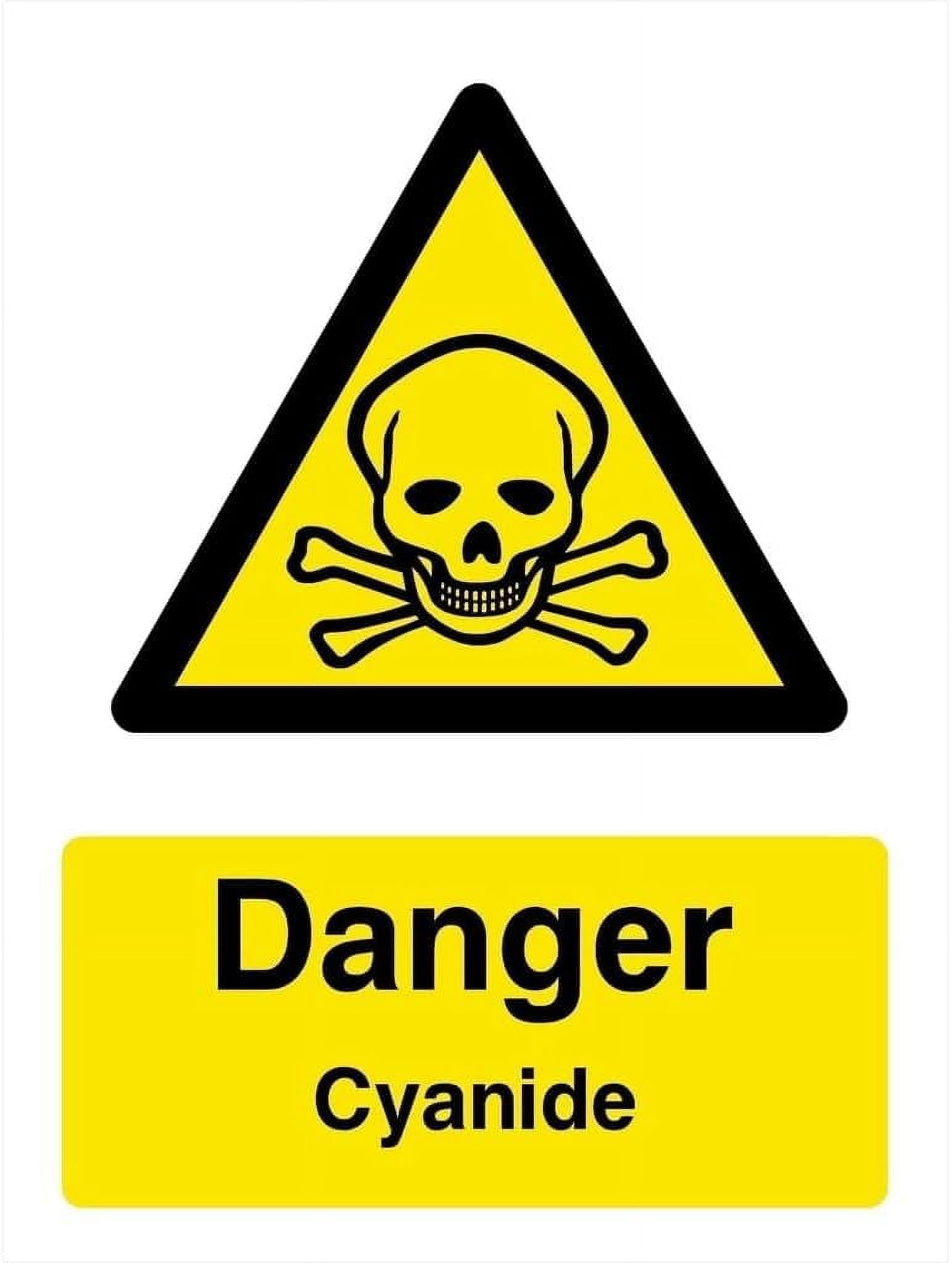 Cyanide Sign Safety & Warning Signs Metal Sign Tin Sign 12x16 Inch ...
