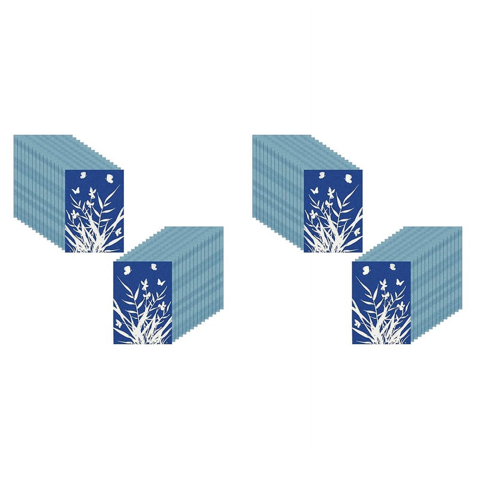 Cyanotype Paper, 120 Pcs A5 Sun Print Paper Kit, High Sensitivity Sun ...