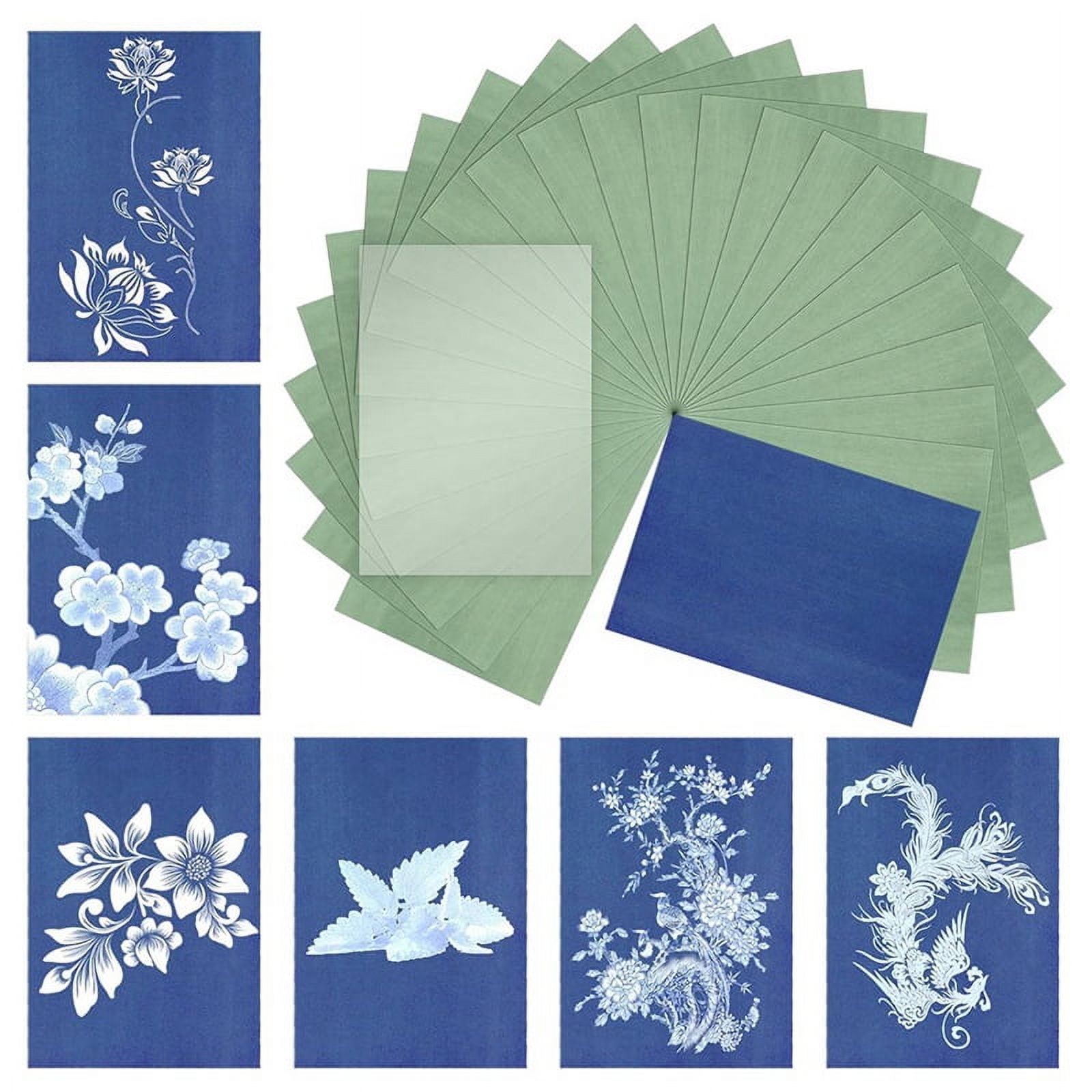 NEW Cyanotype Paper Kit, 24 Pcs Sun Print Kit A5 Solar Drawing ...