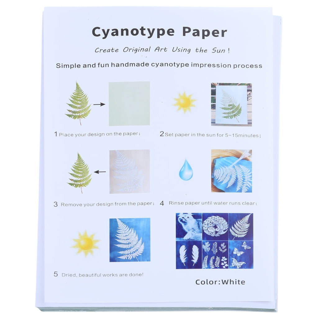 Cyanotype Paper Nature Art Paper High Sensitive Sun Print Paper with ...
