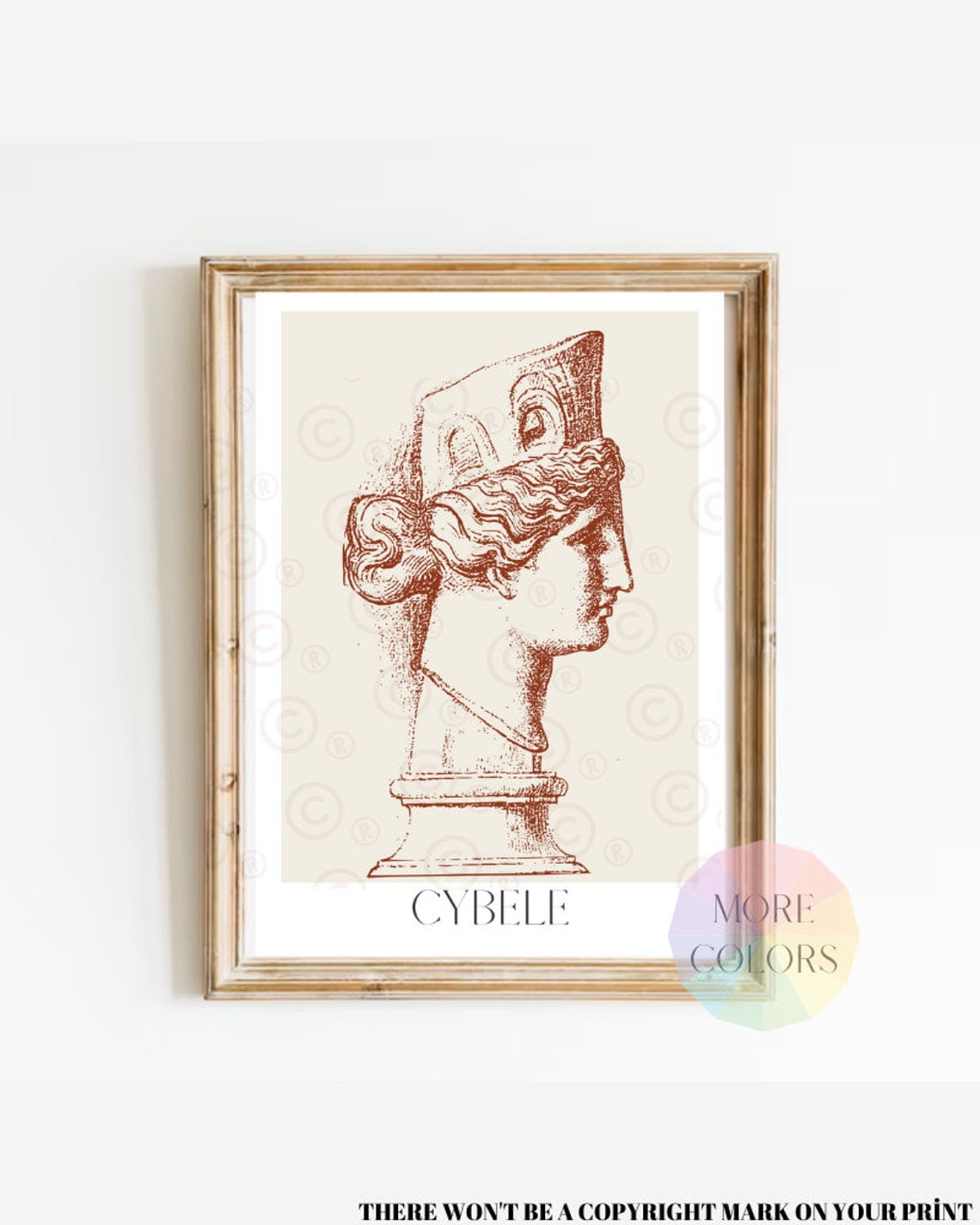 Cybele, Ancient Goddess Print, Altar Decor, Greek Mythology Decor ...