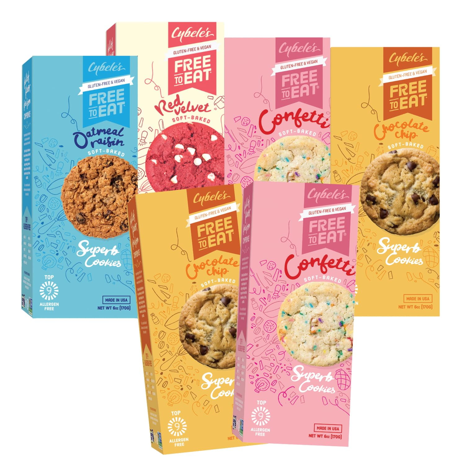 Cybele’s Free To Eat Gluten-Free & Vegan Cookies - Plant-Based, Dairy ...