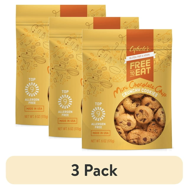 (3 pack) Cybele’s Free to Eat, Gluten-Free & Vegan, Chocolate Chip Mini ...