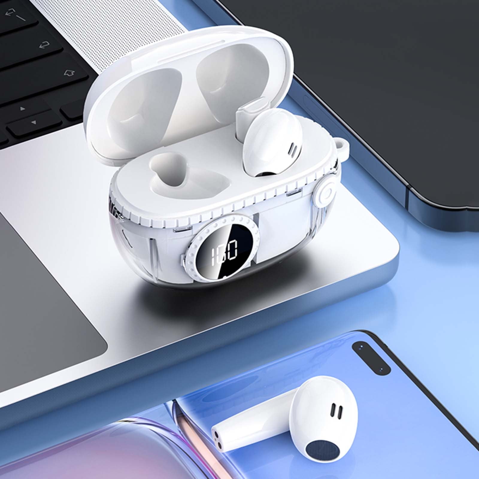 Cyber(^0^)Monday, M25 Bluetooth Headset, Binaural Digital Display With ...