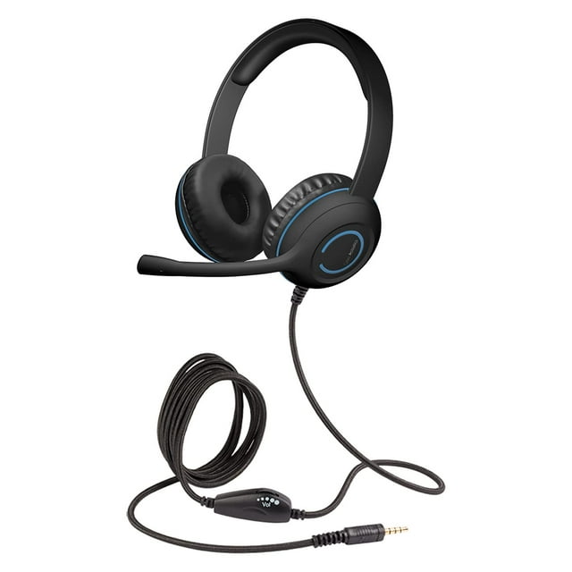 Cyber Acoustics 3.5mm Stereo Headset (AC-5002) with Noise Canceling ...