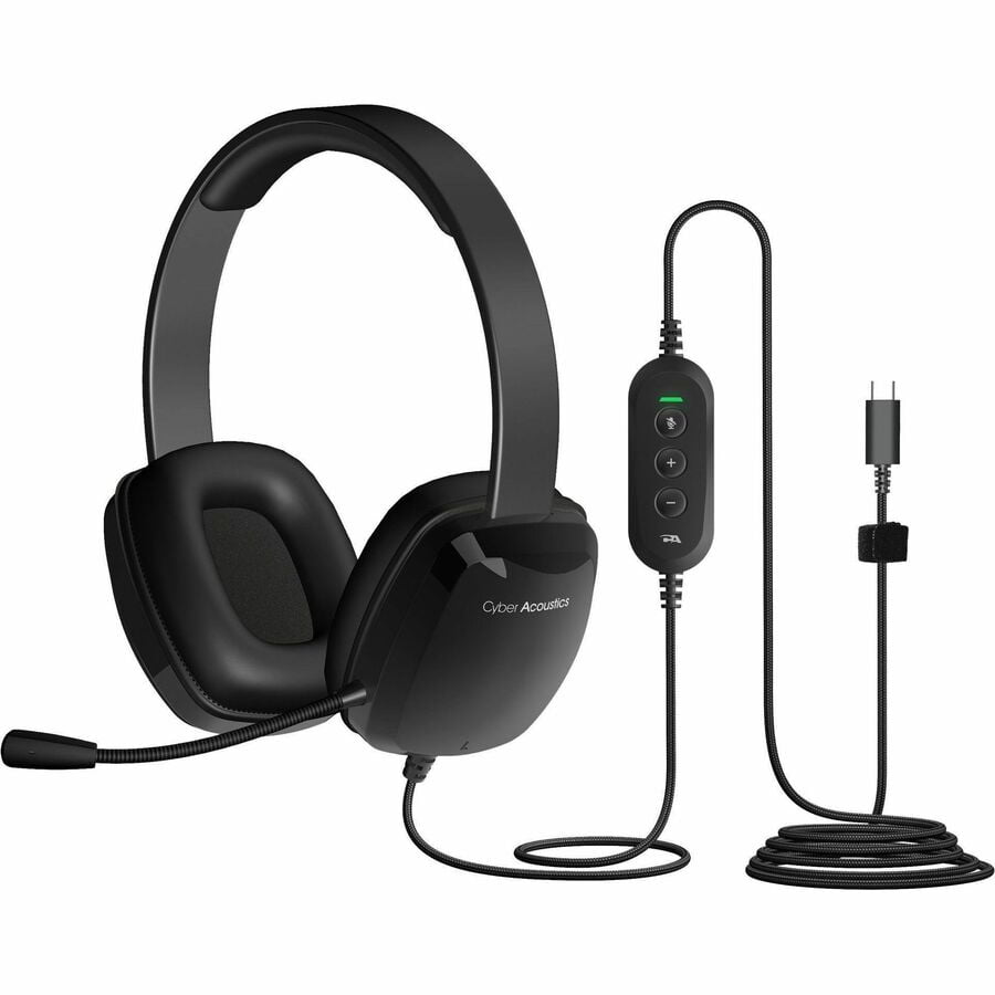 Cyber Acoustics USB-C Stereo Headset - Walmart.com