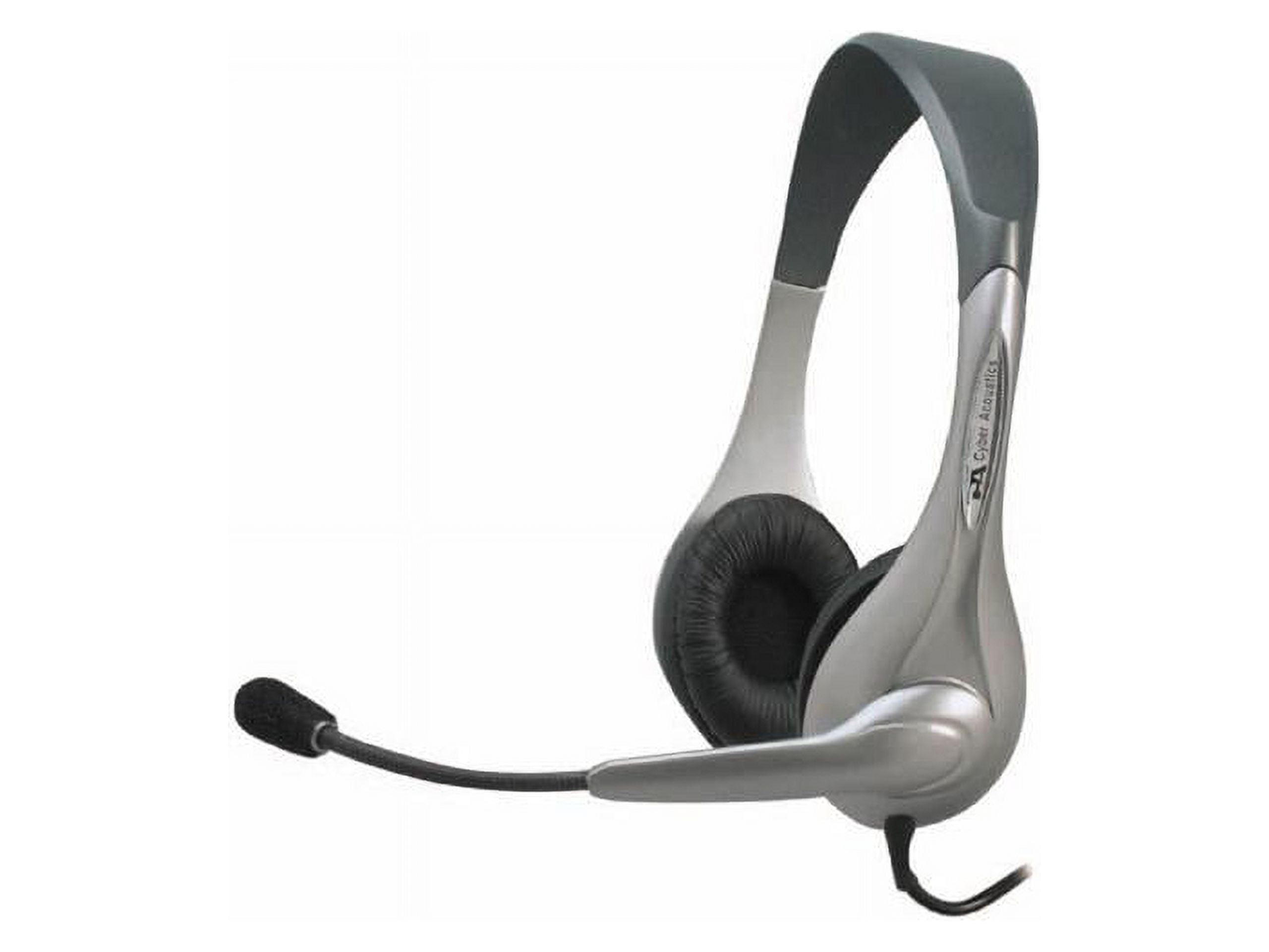 Cyber Acoustics Speech Recognition Stereo Headset and Boom Mic AC201 ...